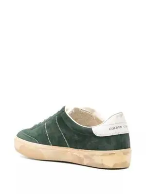 GOLDEN GOOSE Soul Star Suede Sneakers - Green