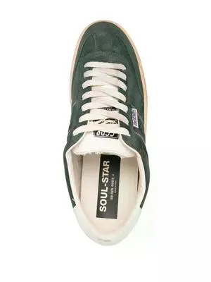 GOLDEN GOOSE Soul Star Suede Sneakers - Green