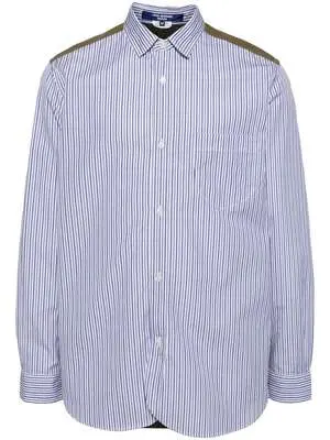 Junya Watanabe Striped Cotton Shirt - White