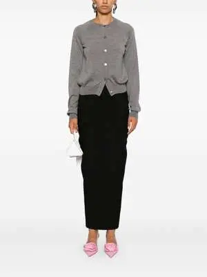 Moschino Mélange-effect Cardigan - Black