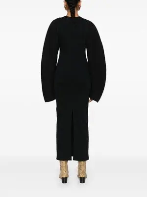 Nanushka Layered Sculpted-sleeves Midi Dress