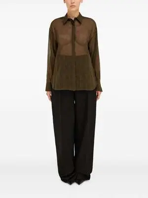 FERRAGAMO Monogram Silk Shirt