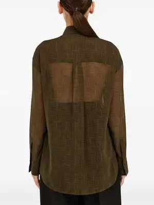 FERRAGAMO Monogram Silk Shirt
