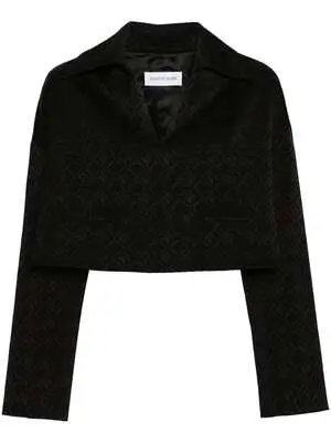 MARINE SERRE Moonogram Jacquard Cropped Top