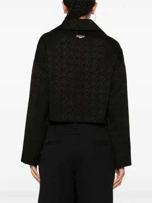 MARINE SERRE Moonogram Jacquard Cropped Top