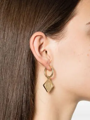 Lauren Rubinski 14k Yellow Bruno Diamond Single Earring