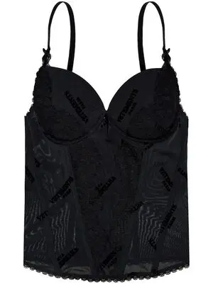 Vetements Logo-jacquard Top