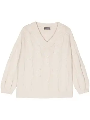 Lorena Antoniazzi Cable-knit Sweater - Neutrals