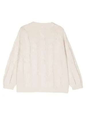 Lorena Antoniazzi Cable-knit Sweater - Neutrals