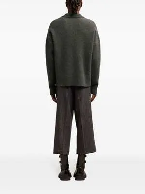 AMI Paris De Coeur Polo Sweater - Grey