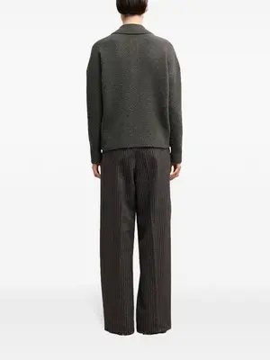 AMI Paris De Coeur Polo Sweater - Grey