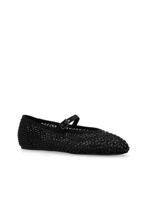 LE SILLA Gilda Crystal-embellished Ballerina Shoes - Black