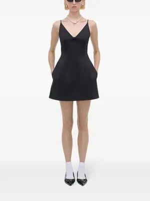 Marc Jacobs Satin Bow Mini Dress - Black