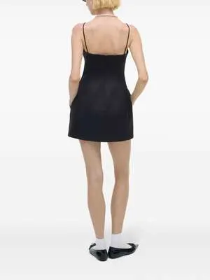Marc Jacobs Satin Bow Mini Dress - Black