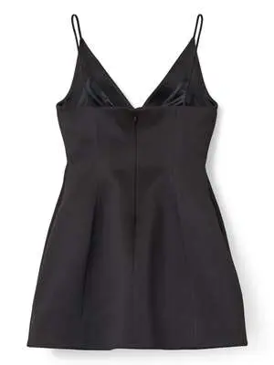 Marc Jacobs Satin Bow Mini Dress - Black