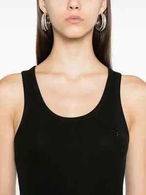 Coperni Logo-embroidered Tank Top - Black