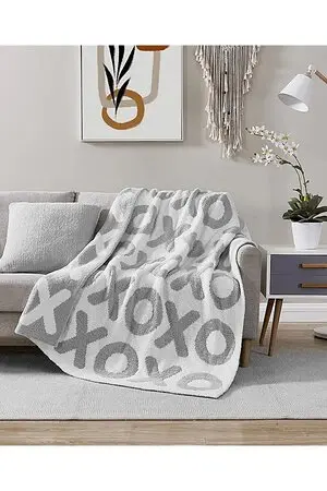 Free People Sunday Citizen Xoxo Throw - Cloud Grey