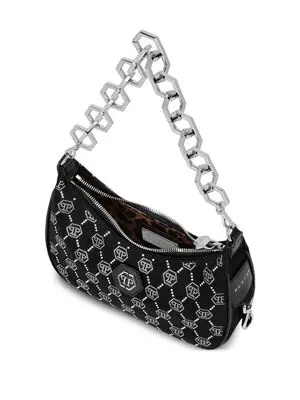 Philipp Plein Monogram Shoulder Bag - Black