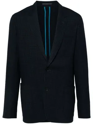 Paul Smith Check-pattern Blazer - Black