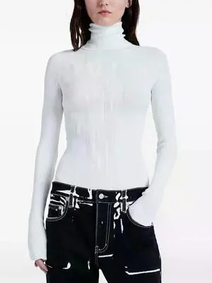 Proenza Schouler Ribbed Knit Jumper - White