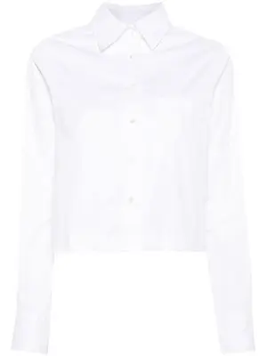 Closed Cropped Poplin Shirt