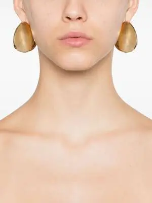 Coperni Xl Logo Creole Earrings - Gold