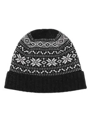 Eleventy Fair Isle-intarsia Beanie