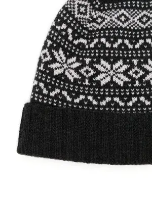 Eleventy Fair Isle-intarsia Beanie