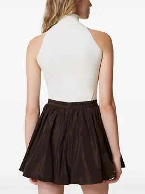 TWINSET Taffeta Puffball Mini Skirt