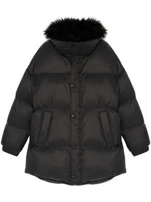 YVES SALOMON Padded Coat - Black