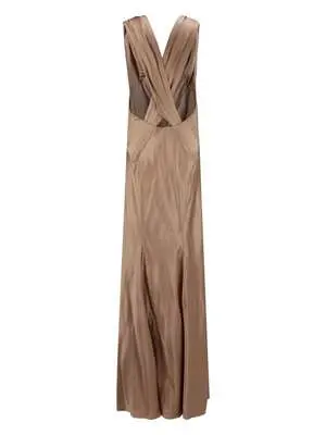 Saint Laurent Satin Gown - Neutrals