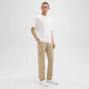 Theory Straight Cargo Pant In Stretch Cotton Twill