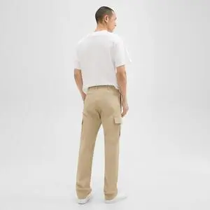 Theory Straight Cargo Pant In Stretch Cotton Twill