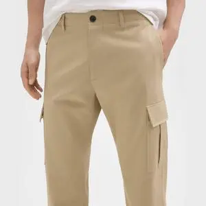 Theory Straight Cargo Pant In Stretch Cotton Twill