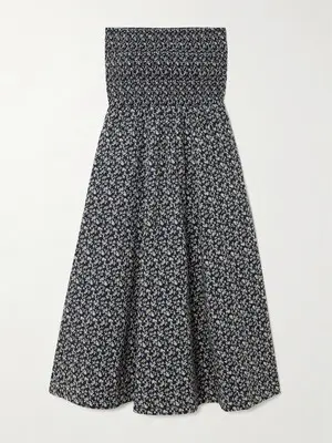 Veronica Beard Cornelia Strapless Midi Dress