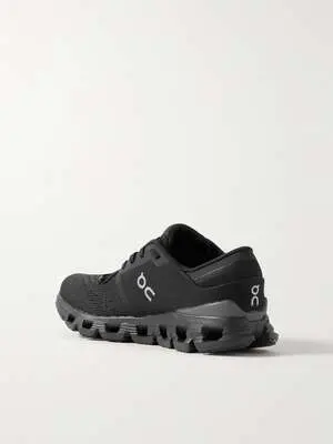 On X 4 Recycled-mesh Sneakers - Black