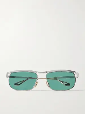 JACQUES MARIE MAGE Melville D-frame Sunglasses - Silver