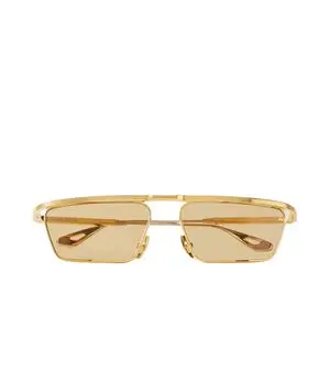 JACQUES MARIE MAGE Bogart D-frame Sunglasses - Gold