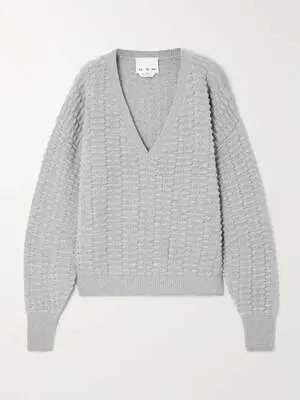 Sasuphi Textured Wool And Cashmere-blend Sweater - Gray