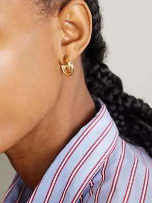 Lié Studio The Diana -plated Hoop Earrings - Gold