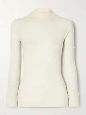 Unknown Sasuphi Lupetto Ribbed Cashmere And Silk-blend Sweater