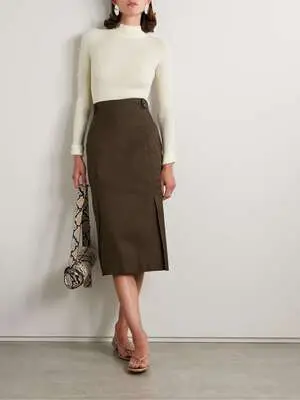 Unknown Sasuphi Lupetto Ribbed Cashmere And Silk-blend Sweater