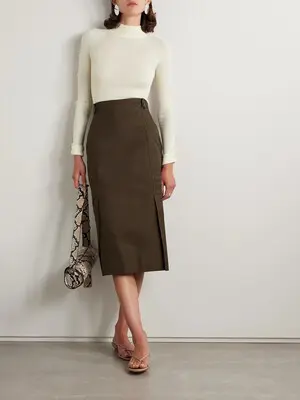 Unknown Sasuphi Lupetto Ribbed Cashmere And Silk-blend Sweater