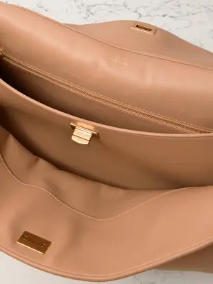Balenciaga Rodeo Large Leather Shoulder Bag - Neutrals