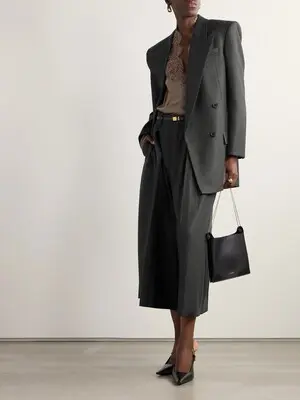 Saint Laurent Double-breasted Cashmere-twill Blazer