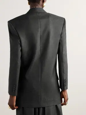 Saint Laurent Double-breasted Cashmere-twill Blazer