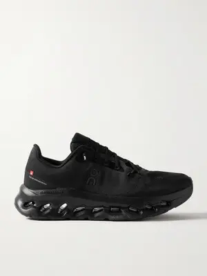 On Cloudtilt Stretch-knit Sneakers - Black