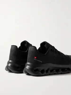 On Cloudtilt Stretch-knit Sneakers - Black