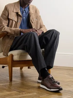 Berluti Fast Track Leather Sneakers