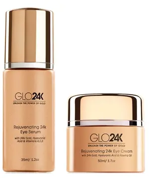 GLO24K Rejuvenating 24k Eye Cream And Serum - No Color